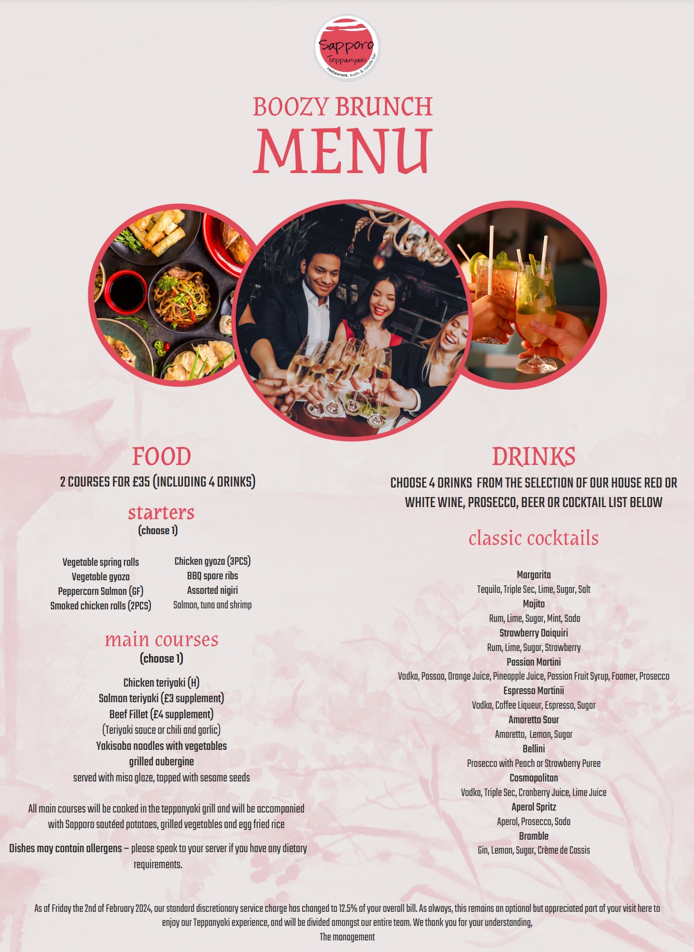 Boozy Brunch - Sapporo Teppanyaki Glasgow - Restaurant, Sushi & Noodle Bar